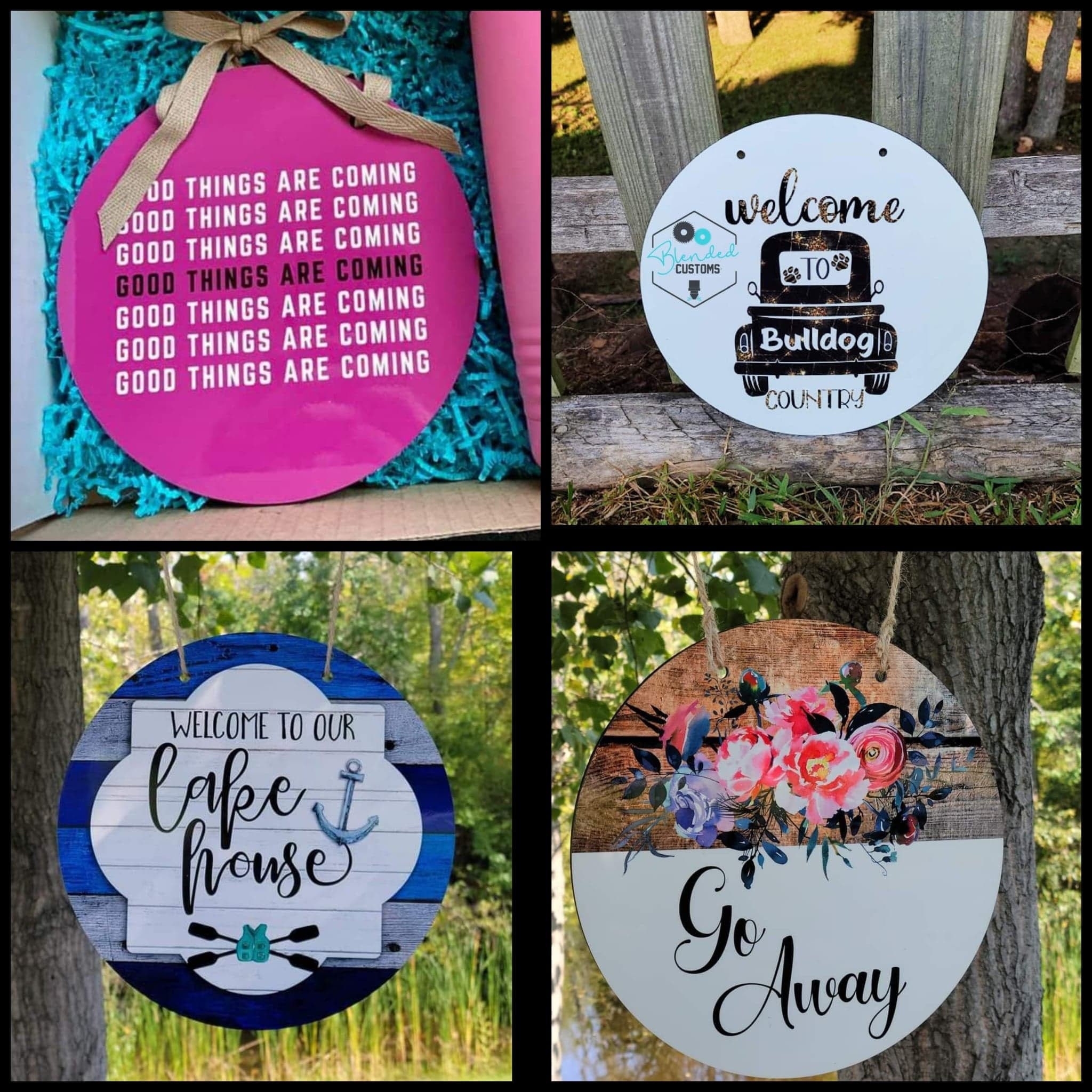 8 Sublimation Circle Hardboard Blanks Sublimation Door | Etsy