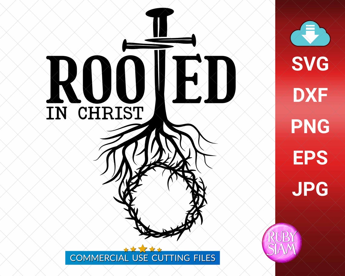 Rooted in Christ svg rooted in christ devotional svg | Etsy