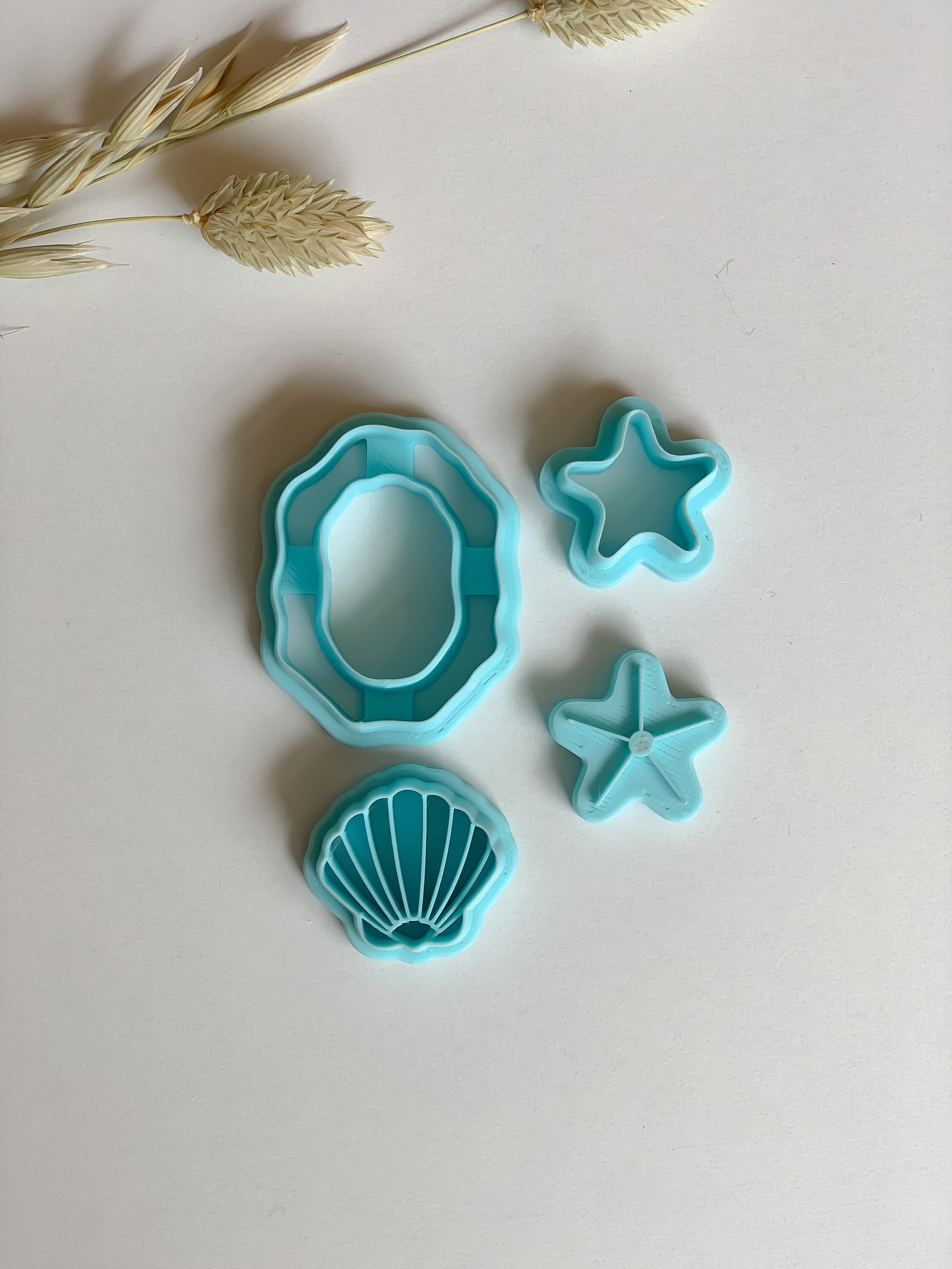 Ariel Inspired Polymer Clay Cutter Set Beach Clay Cutters - Etsy