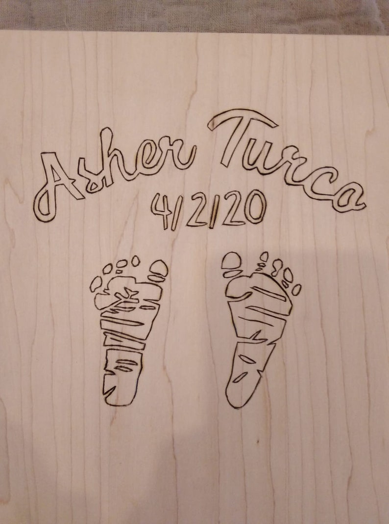 Custom Pyrography Sign | Etsy