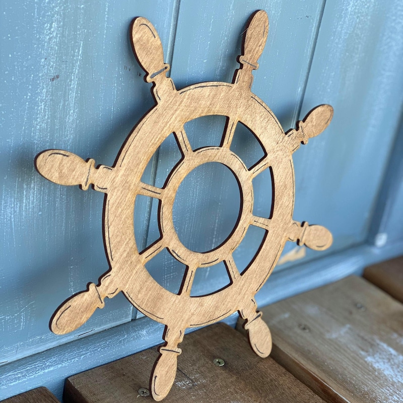 Large Ship Wheel Wall Decor - Etsy