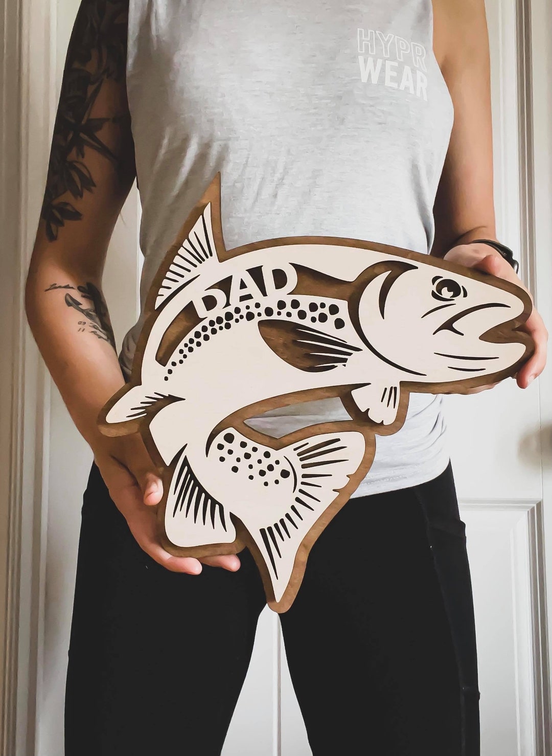 Trout Father's Day Sign-dad-grandpa-uncle-papa-blank One for ...
