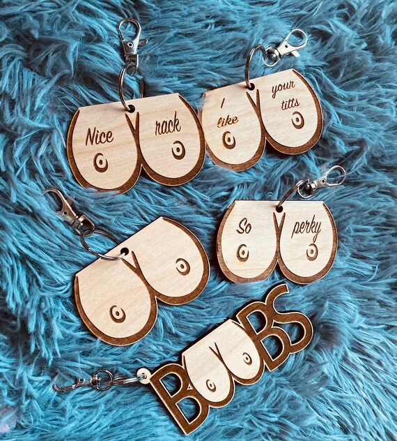 Boob Key Chains-digital Download-glowforge-laser Svg-set of 5 - Etsy