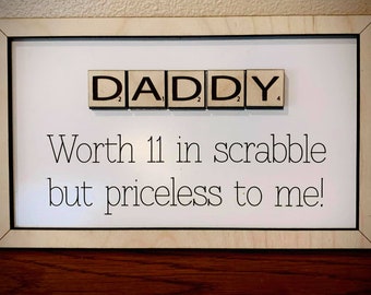 Scrabble Dad Svg - Etsy