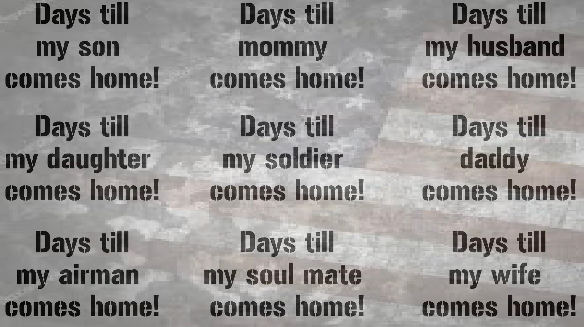 Military deployment countdown-Digital | Etsy