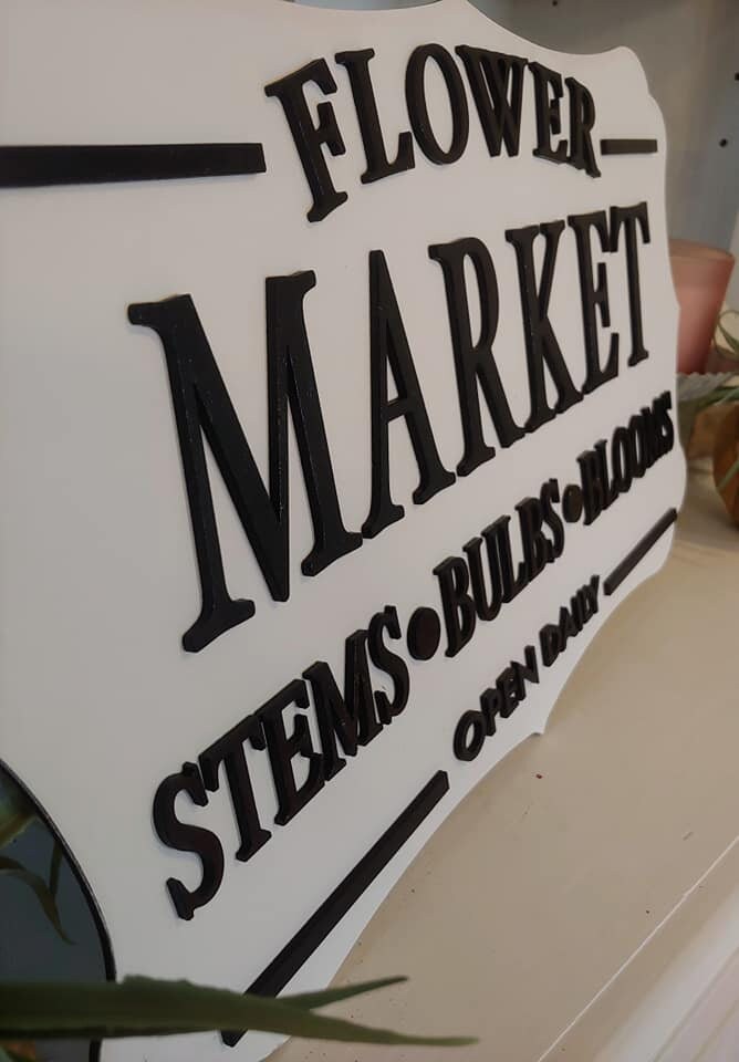 Flower Market-spring-sign-farmhouse-digital | Etsy