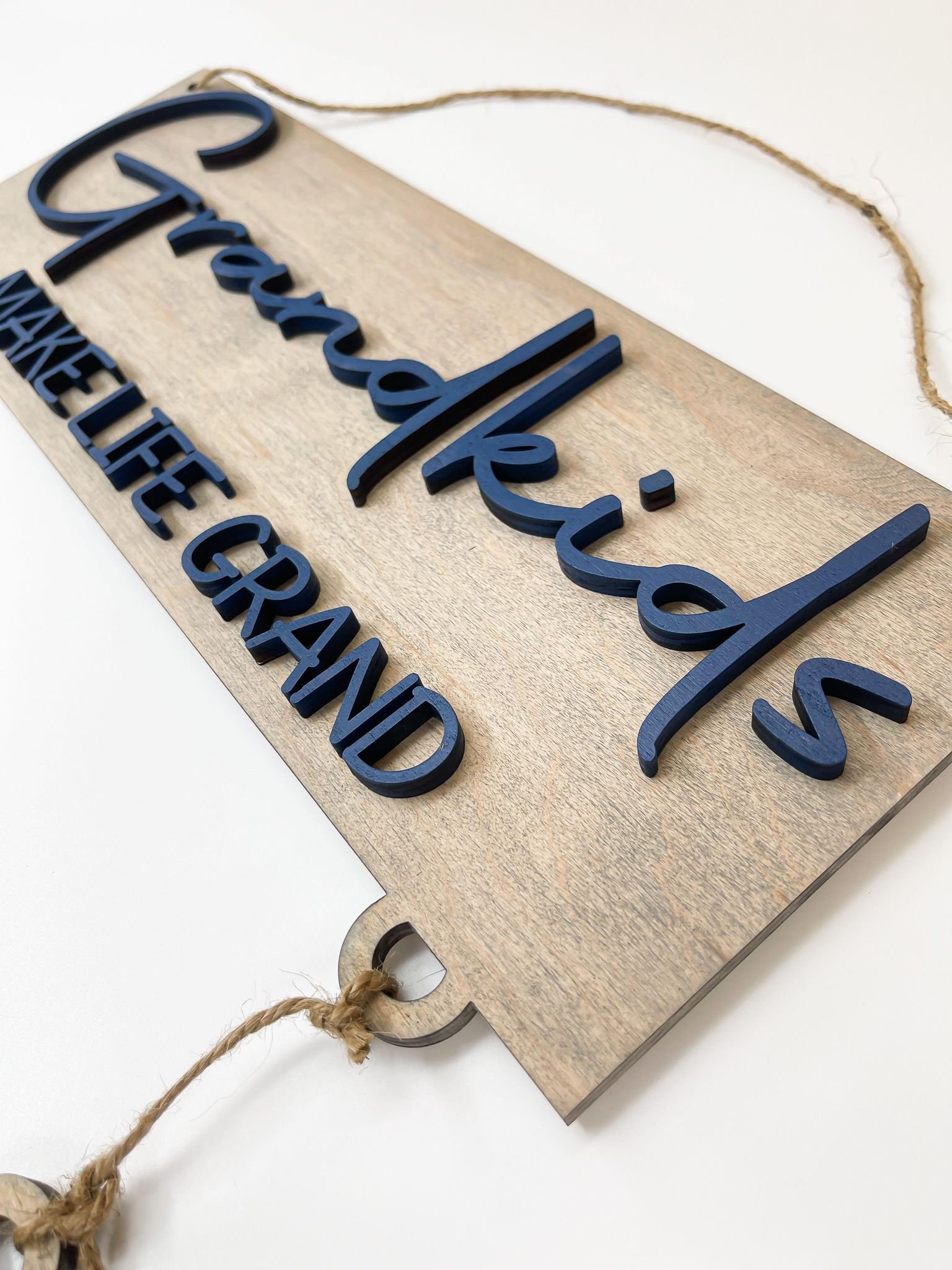 Grandkids Make Life Grand-sign-custom-grandparents Day Gift ...