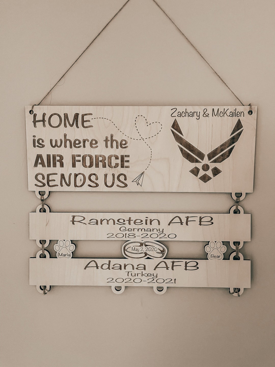 Air Force Military Base Sign-custom-digital Download-glowforge-laser ...