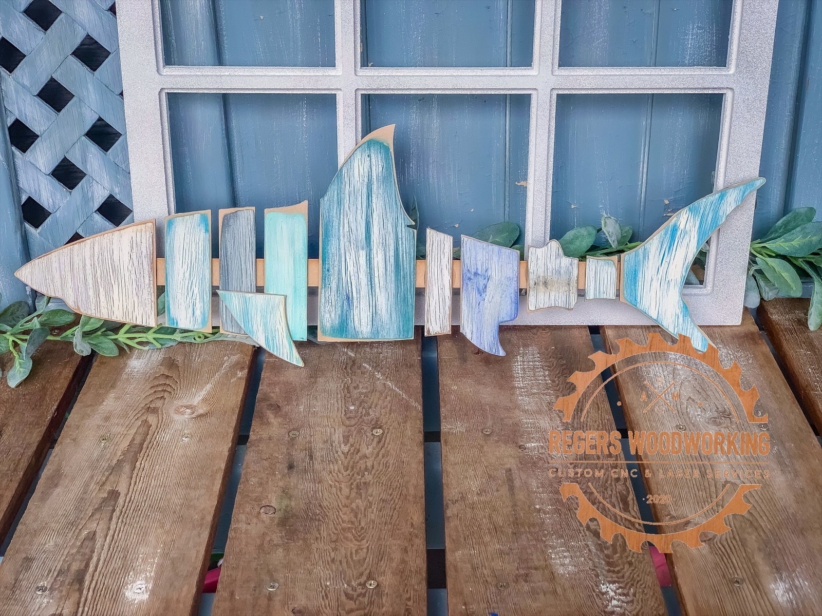 Shark Decor-large Beachy digital - Etsy