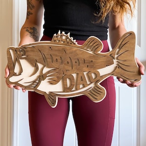 Bass Father's Day Sign-dad-grandpa-uncle-papa-blank One for ...
