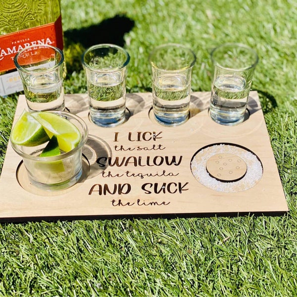 Tequila Shot Glass Board - Etsy