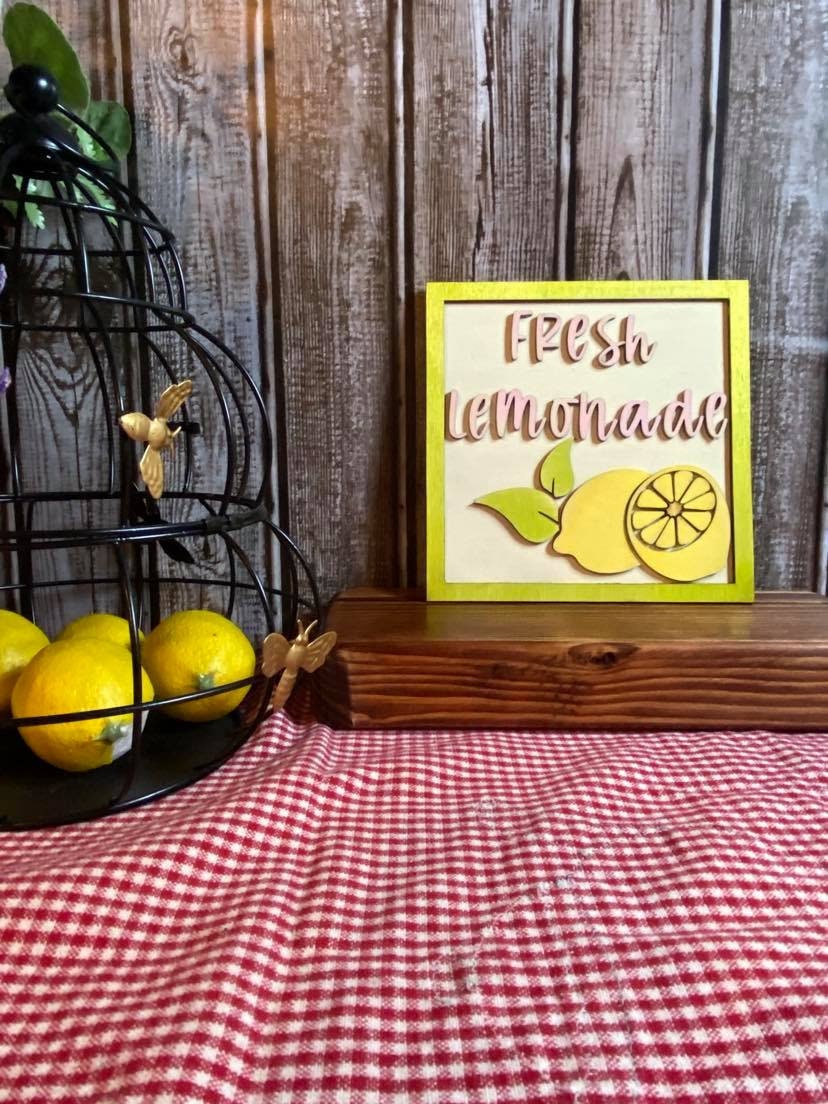 Freshly Squeezed Lemonade Sign-frame-spring-digital Download-glowforge ...