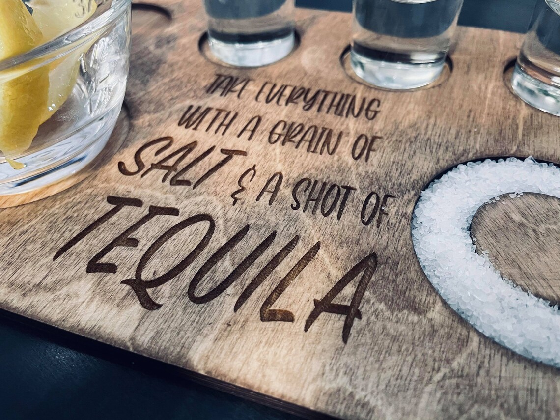 Tequila Shot Board-digital Download-glowforge-laser-svg - Etsy Canada