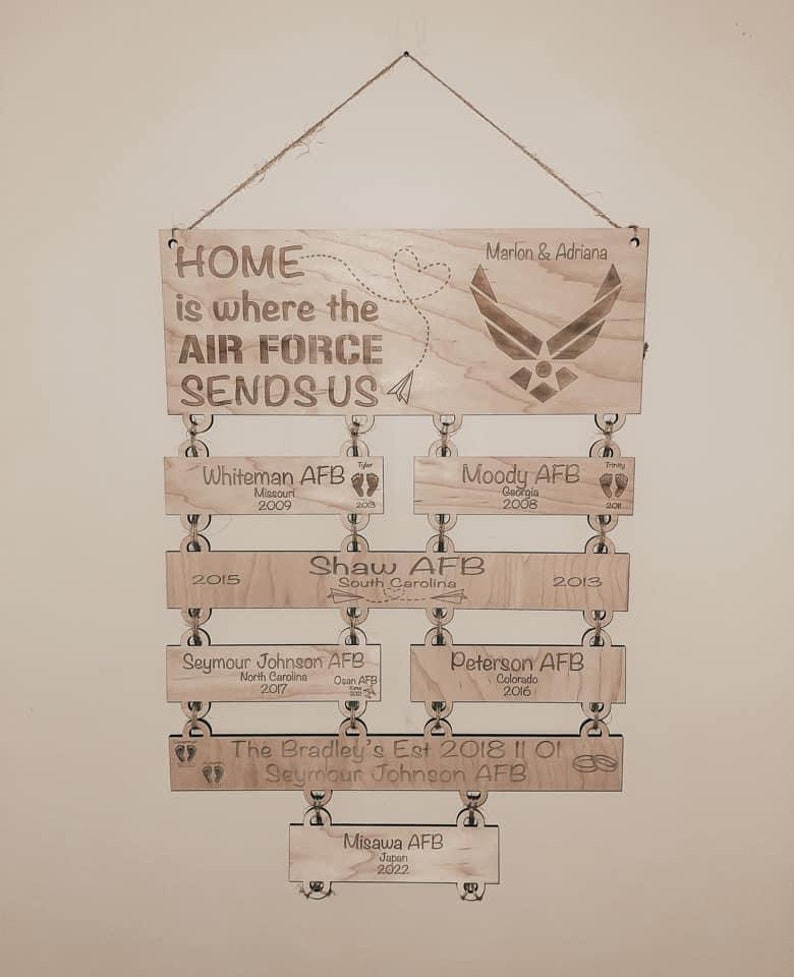 Air Force Military Base Sign-custom-digital | Etsy