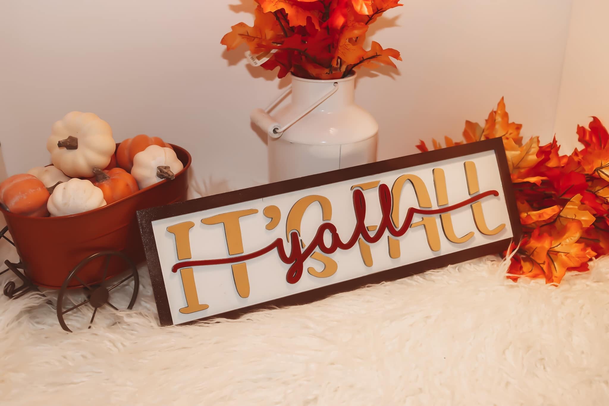 Its Fall Y'all Knockout Sign Sign 2 Layer-framed-digital - Etsy