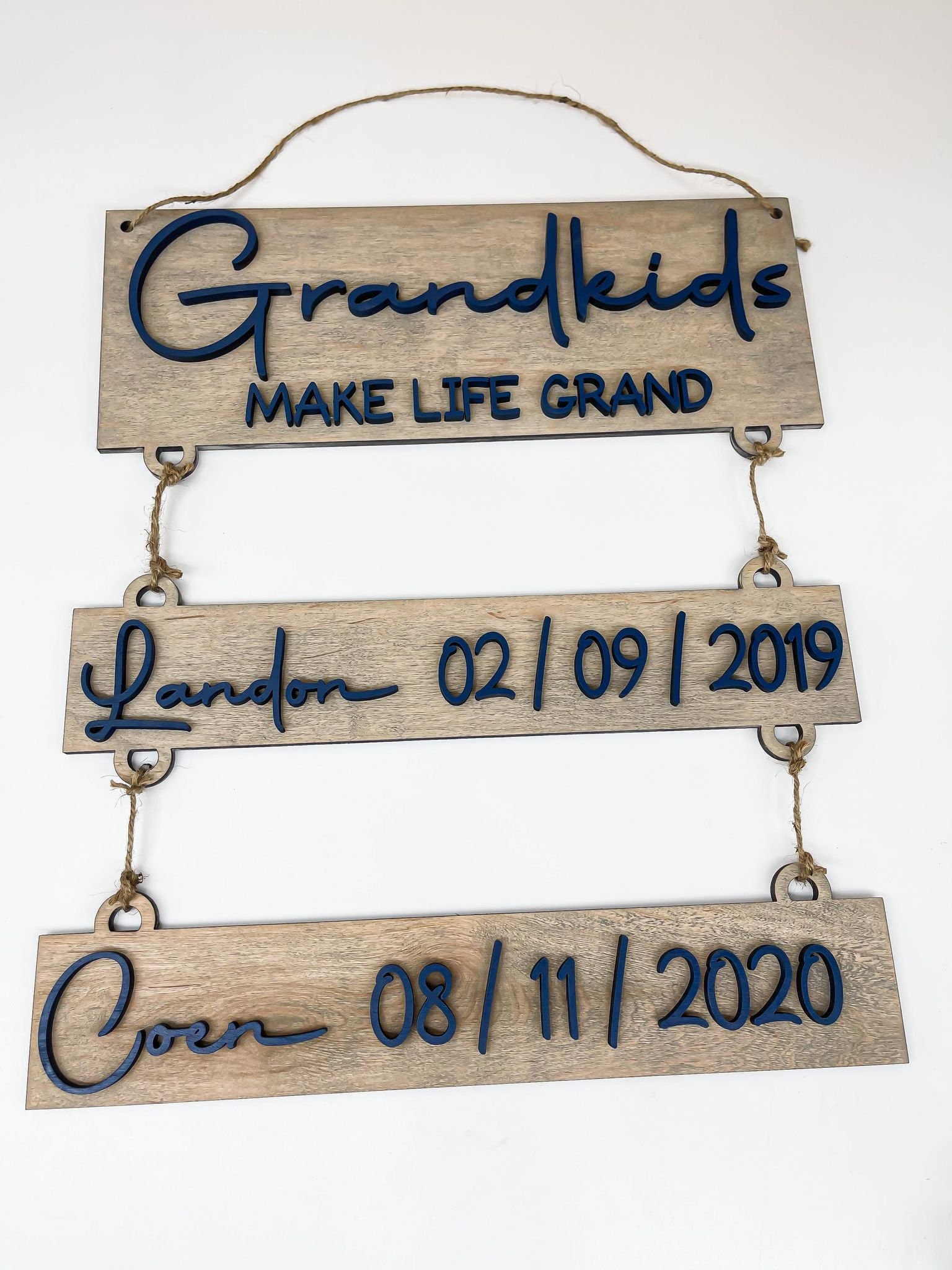Grandkids Make Life Grand-sign-custom-grandparents Day Gift ...