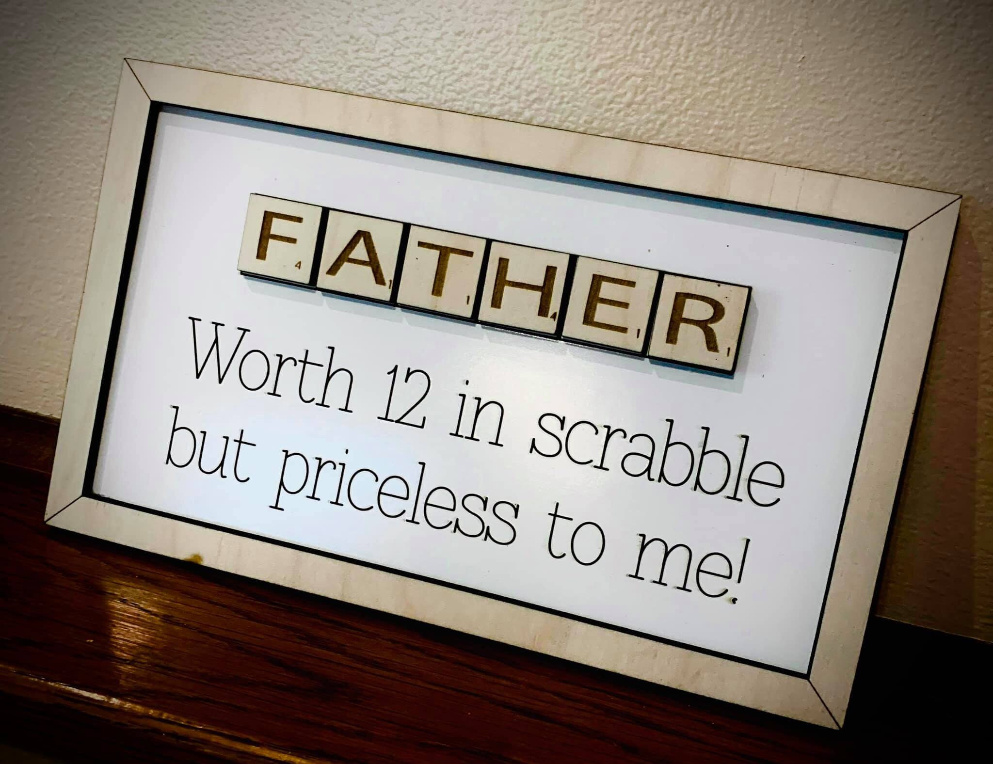 Father's Day Scrabble Signs-meaningful-dad-daddy-father-grandpa-papa ...