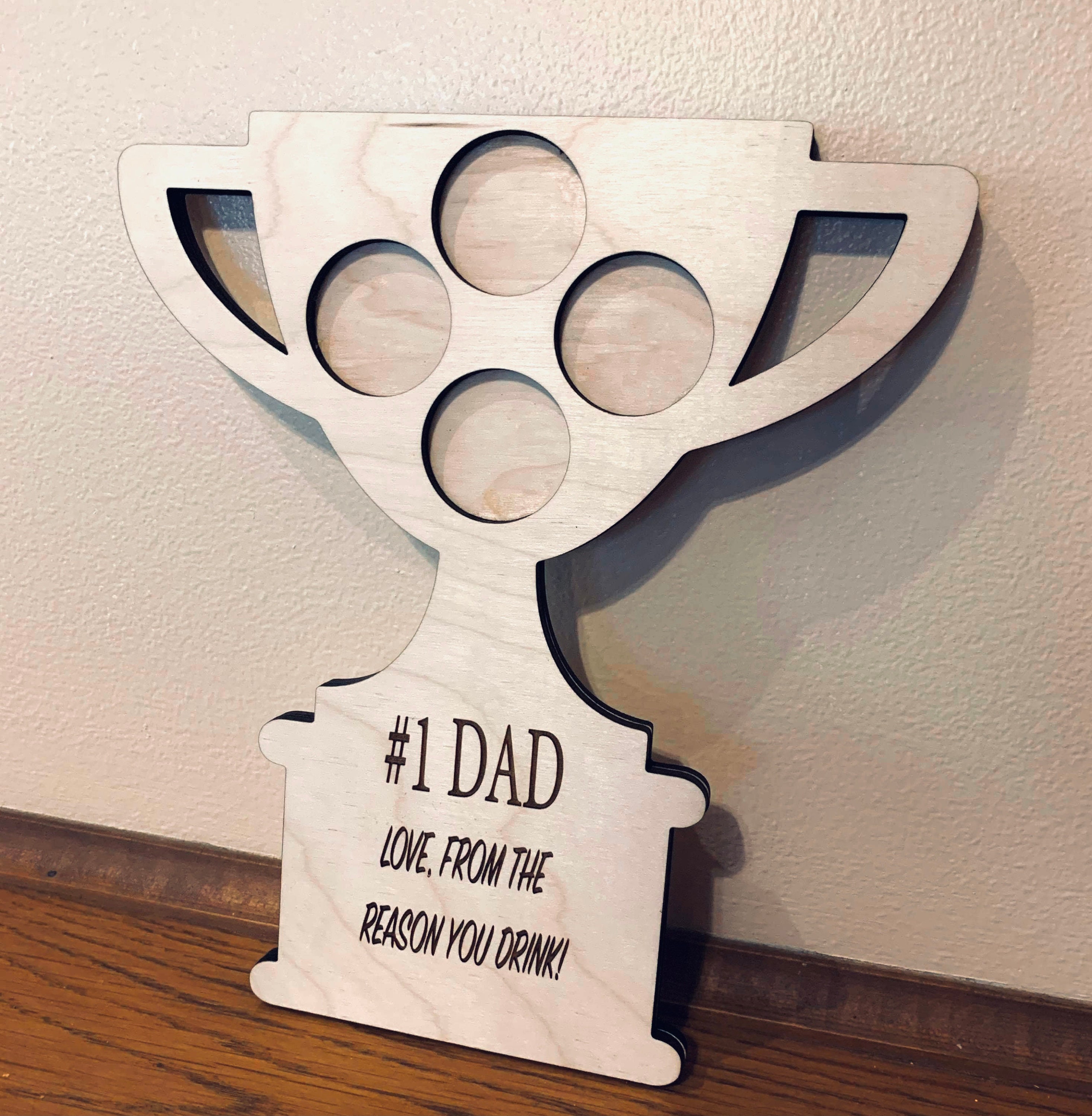 Father's Day Trophy Shot Board-digital - Etsy