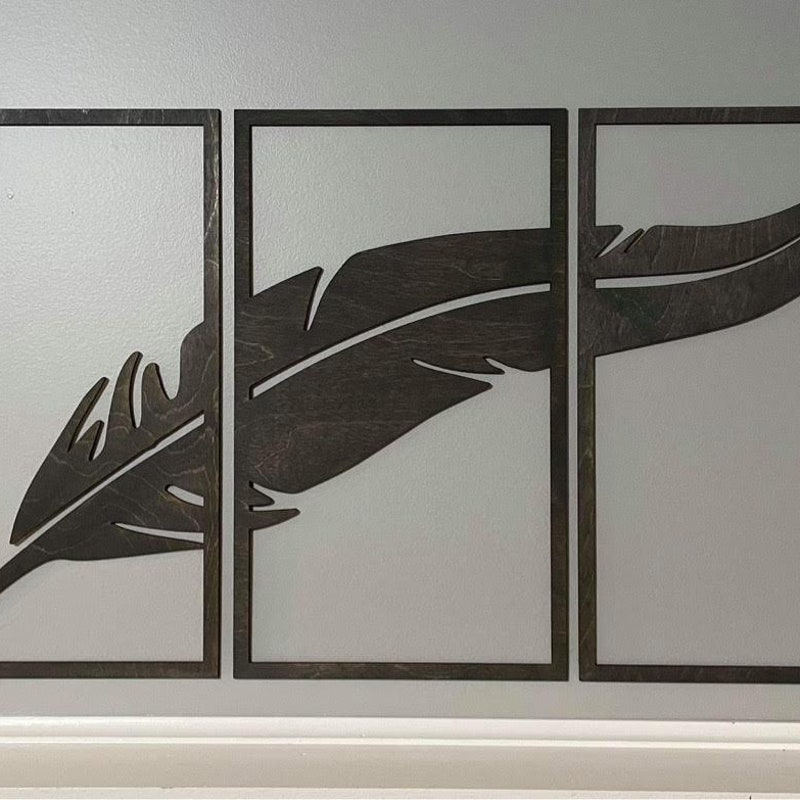 Large Feather Art - Etsy