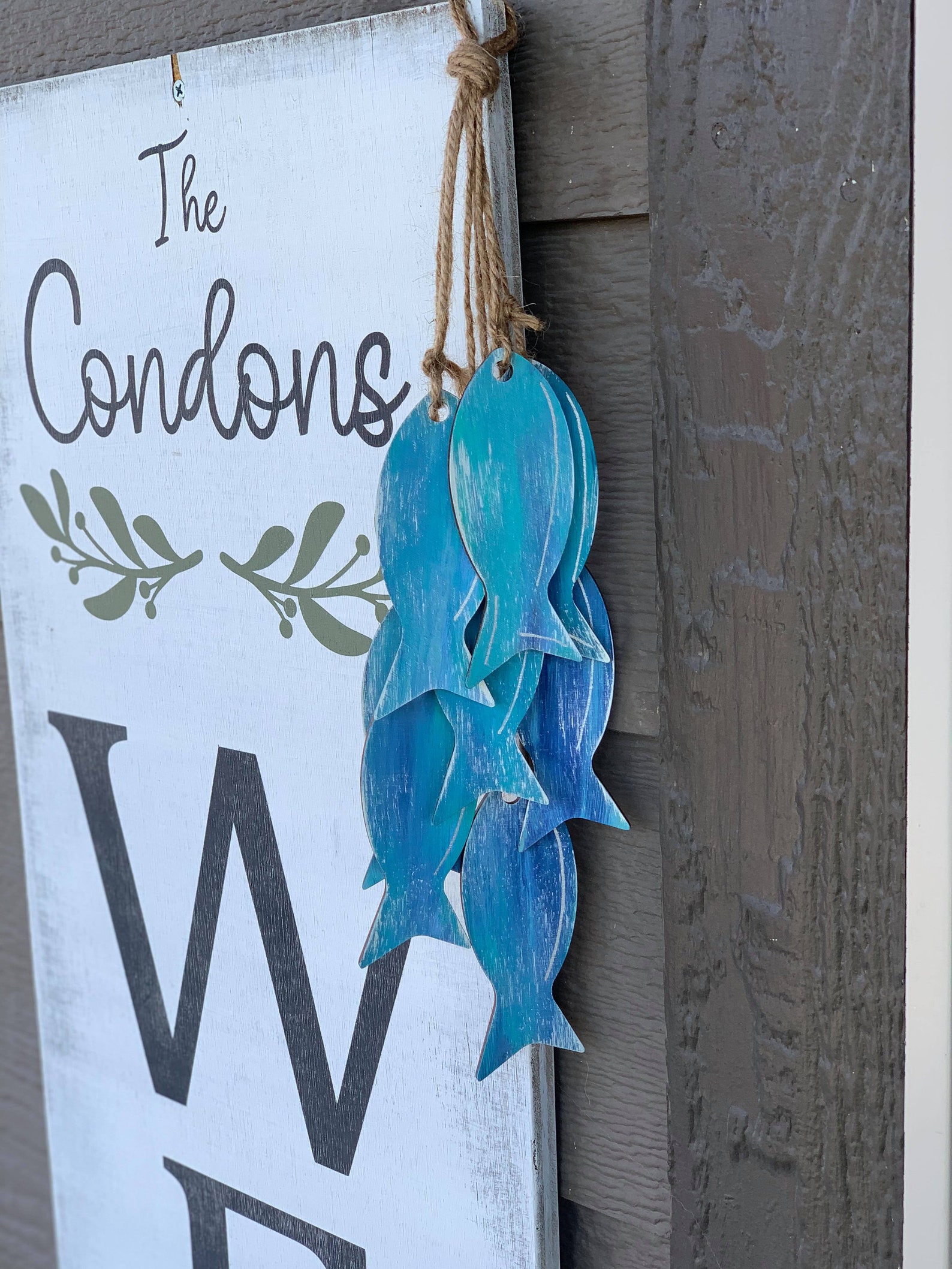 Hanging Fish-beachy-fish-cute-decor -download-glowforge-laser-svg - Etsy