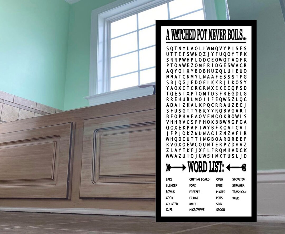 Kitchen Word Search-digital Download-glowforge-laser-svg - Etsy
