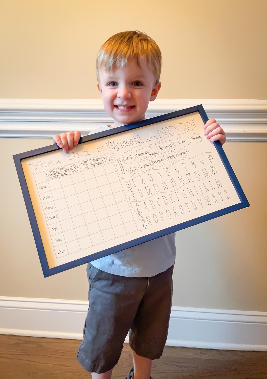 Potty Training Sign-potty Training-cute-potty-abc's-123's-shapes ...