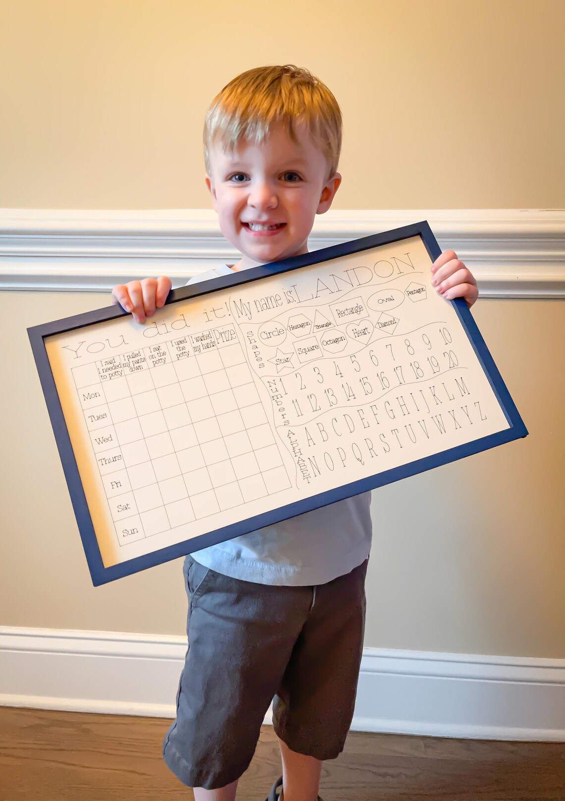 Potty Training Sign-potty Training-cute-potty-abc's-123's-shapes ...