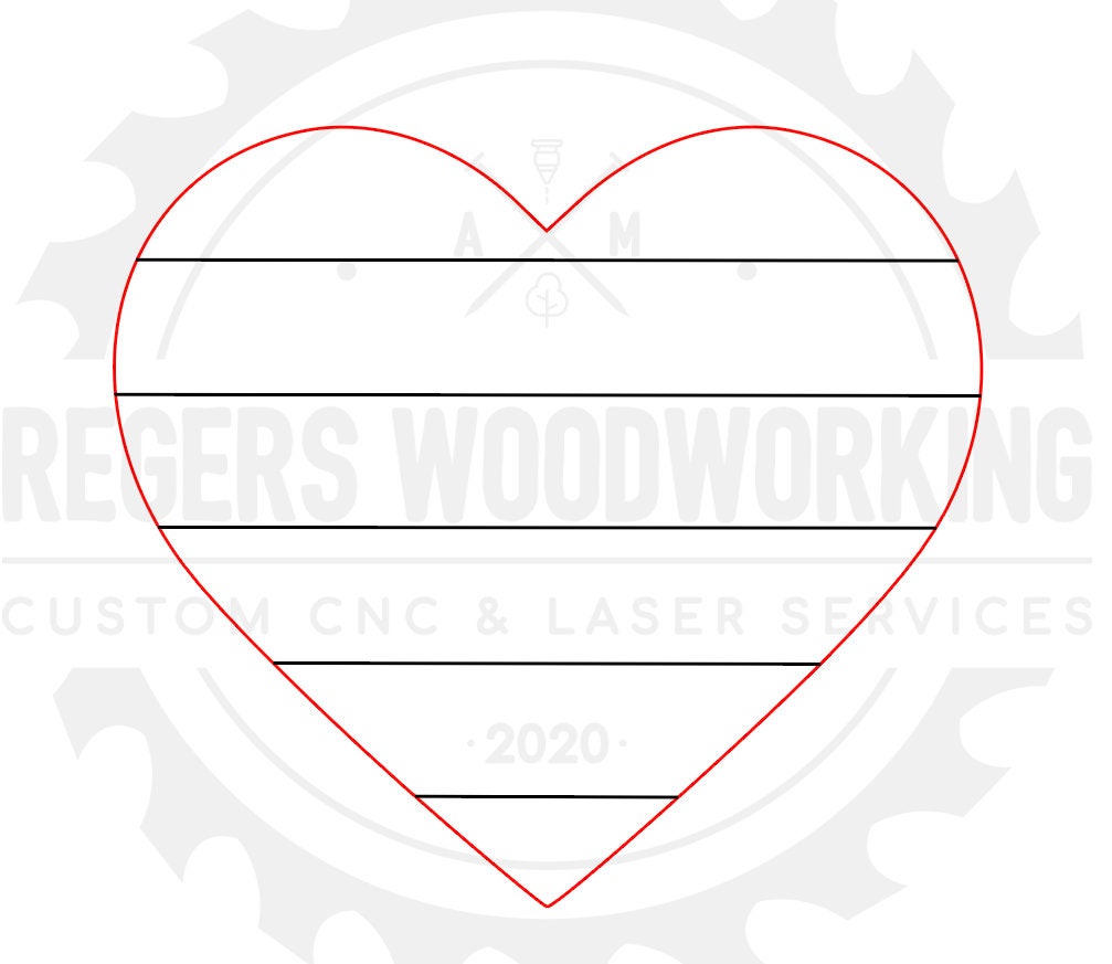 Heart Ship Lap-digital Download-glowforge-laser-svg - Etsy