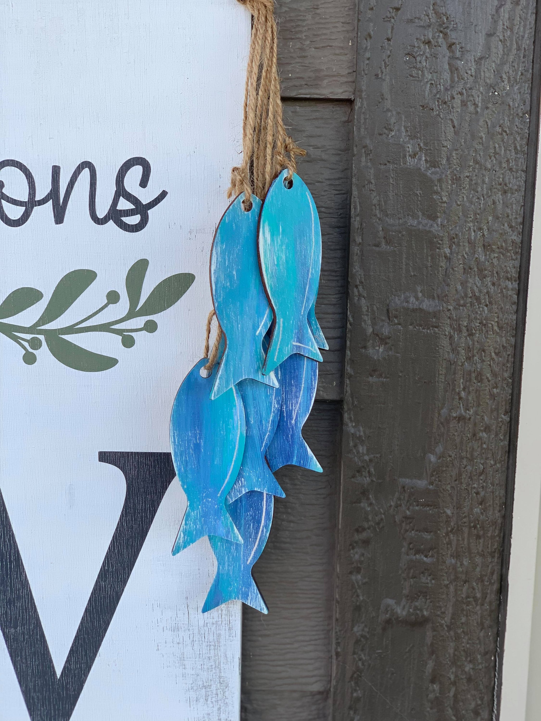Hanging Fish-Beachy-Fish-Cute-Decor | Etsy