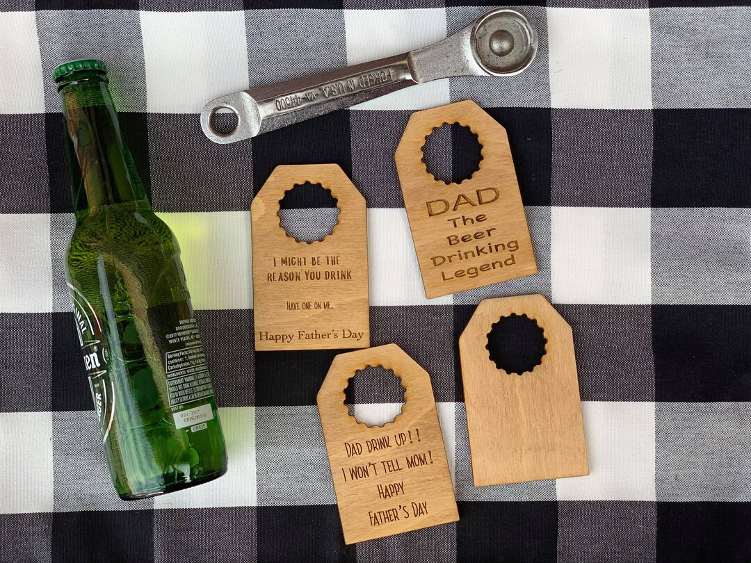 Beer Neck Tags-set of 4-fathers Day-gift-funny-digital Download ...