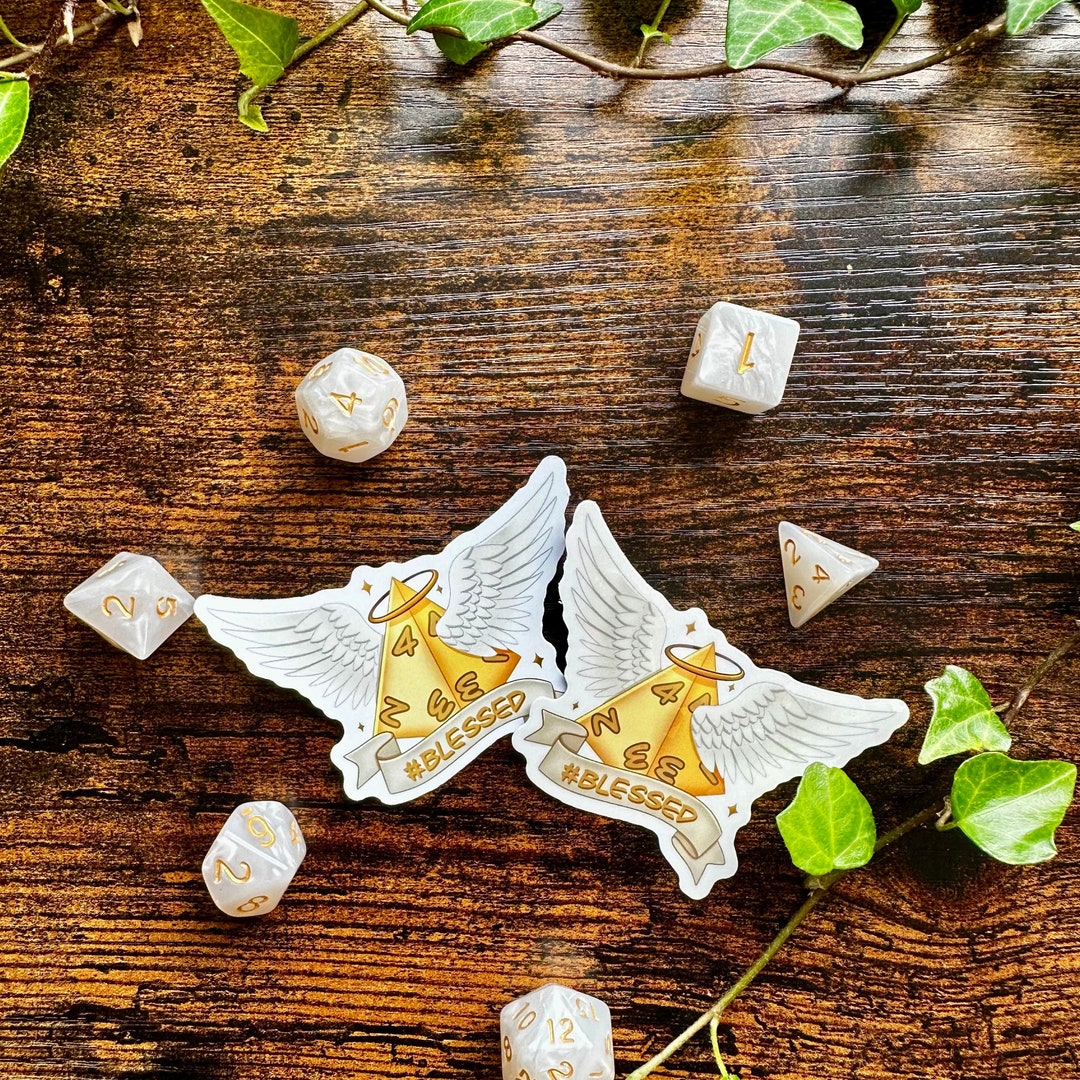 D4 blessed Sticker Dungeons and Dragons - Etsy