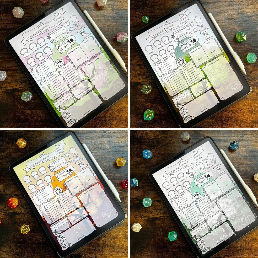 D&D Character Sheets - Seasonal Bundle (DIGITAL) | Dungeons and Dragons ...