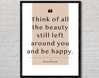 Anne Frank Quote Wall Art - Etsy