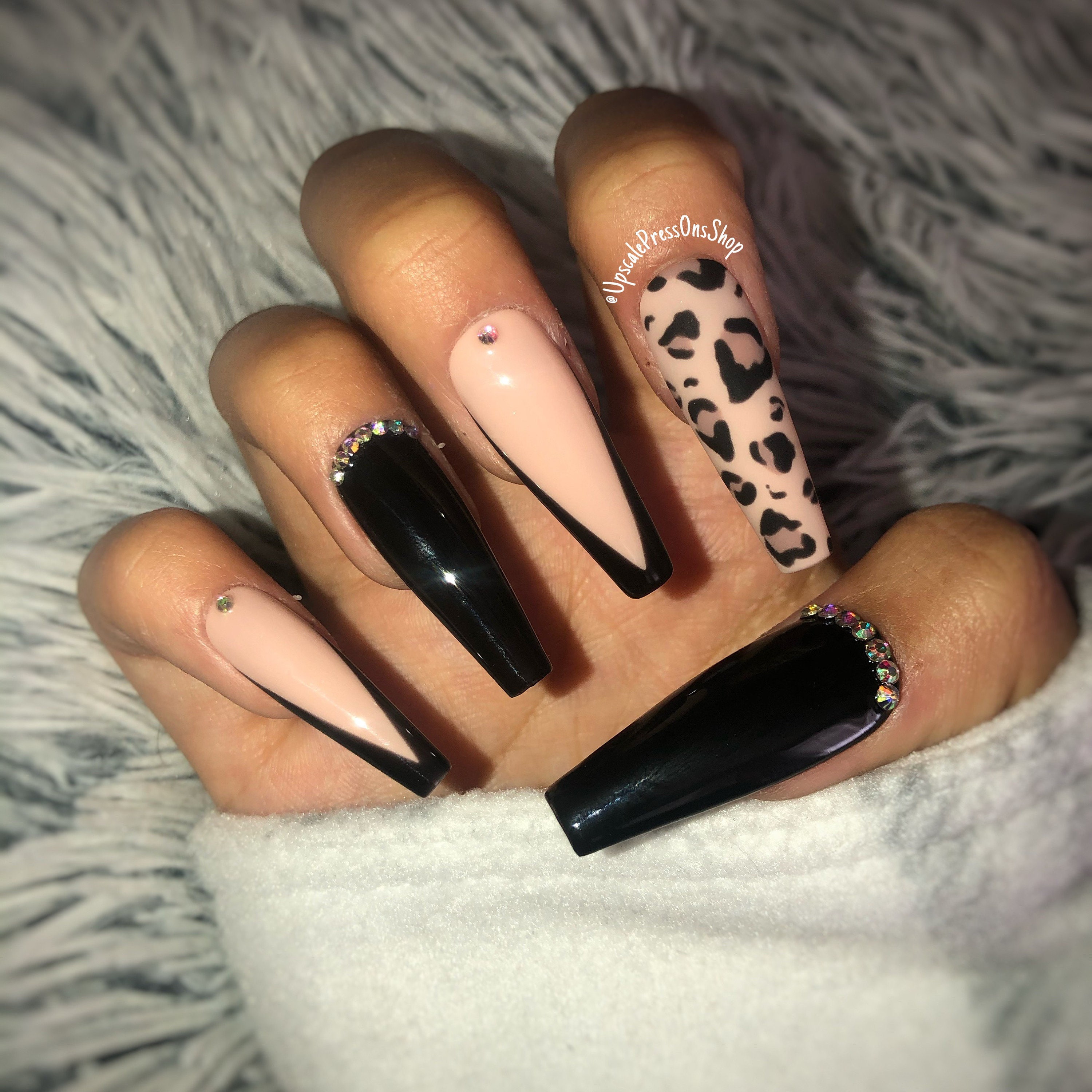 Cheetah Acrylic Nails