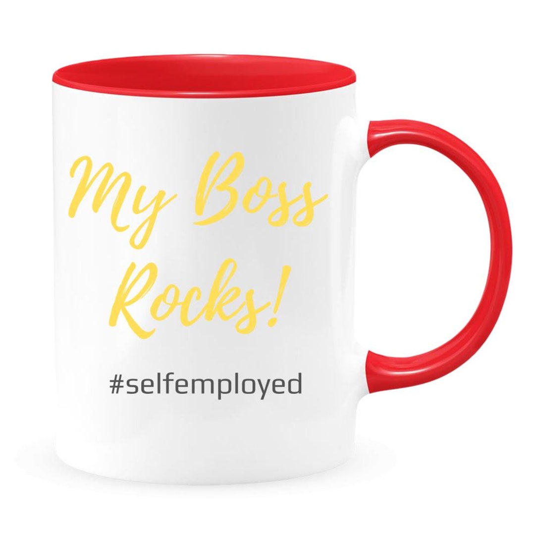 My Boss Rocks, Fun Gift for Self Employed, Entrepreneur Gift ...