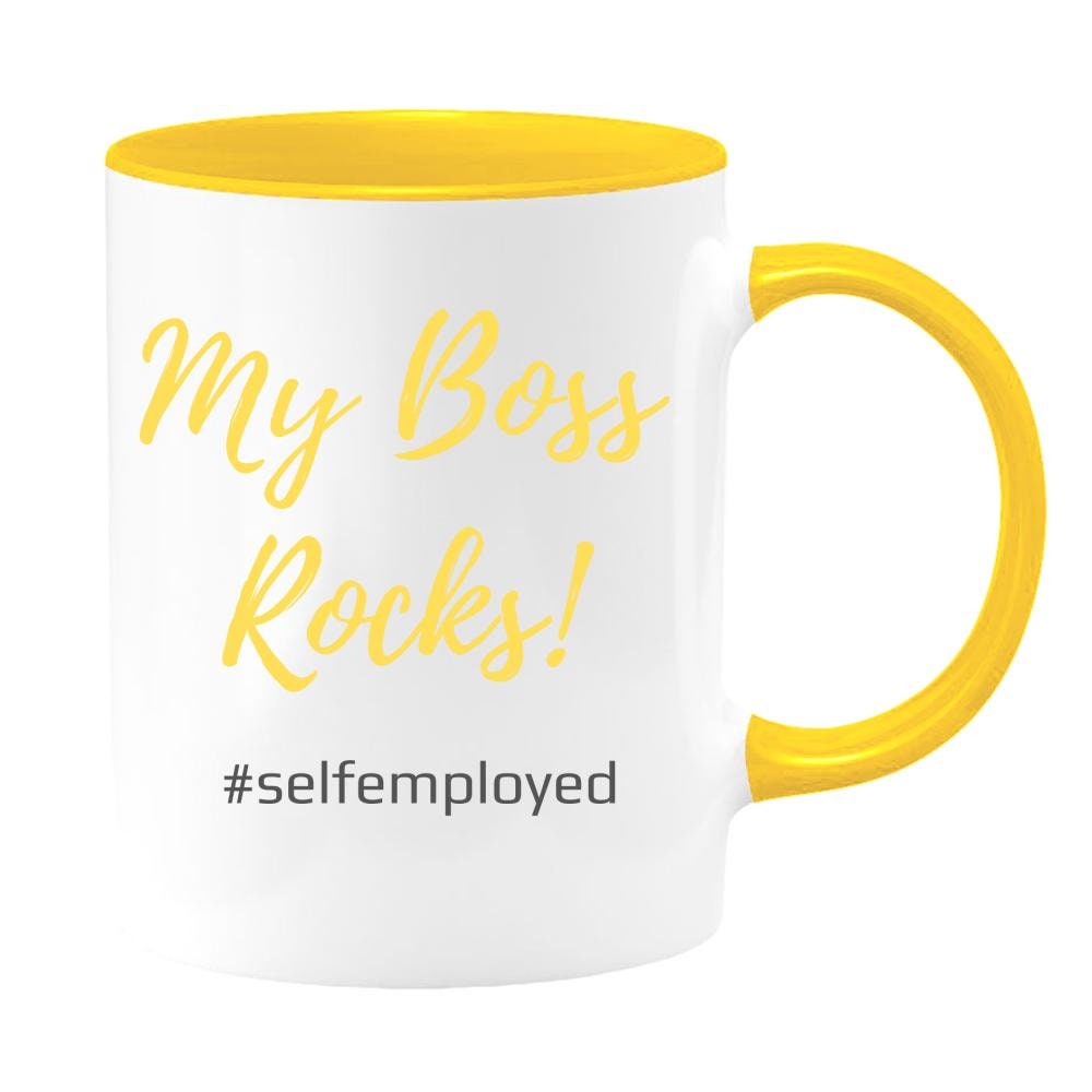 My Boss Rocks, Fun Gift for Self Employed, Entrepreneur Gift ...