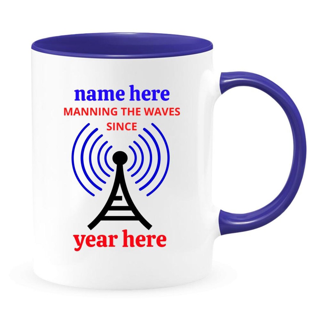 Personalized Ham Radio Mug: Radio Announcer Gift - Etsy