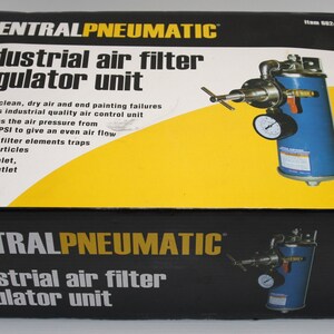 Central Pneumatic Industrial Air Filter Regulator Unit | Etsy