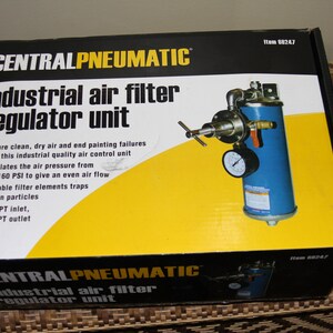 Central Pneumatic Industrial Air Filter Regulator Unit | Etsy