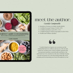 A Beginner's Guide to Meal Planning | Ebook, Digital Download, 50 ...