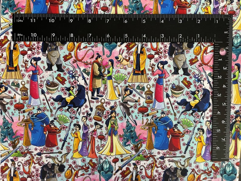 Disney Mulan Fabric Mask Tumbler Cut Cotton Woven 9L X 14W - Etsy