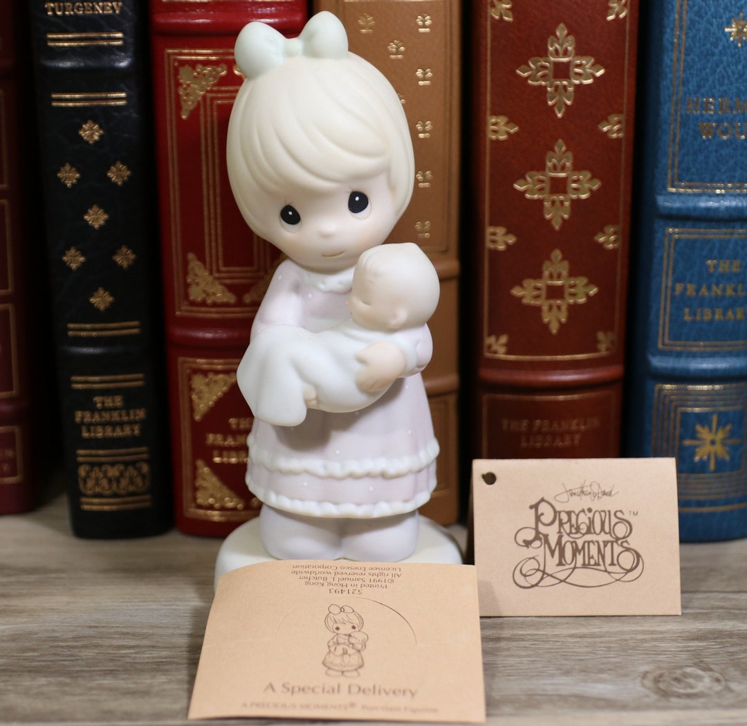 Precious Moments "special Delivery" Figurine, 1991 Enesco - Etsy