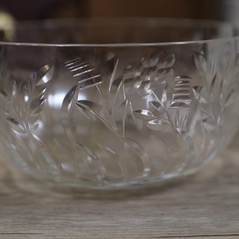 Crystal Bowl Cut Glass - Etsy