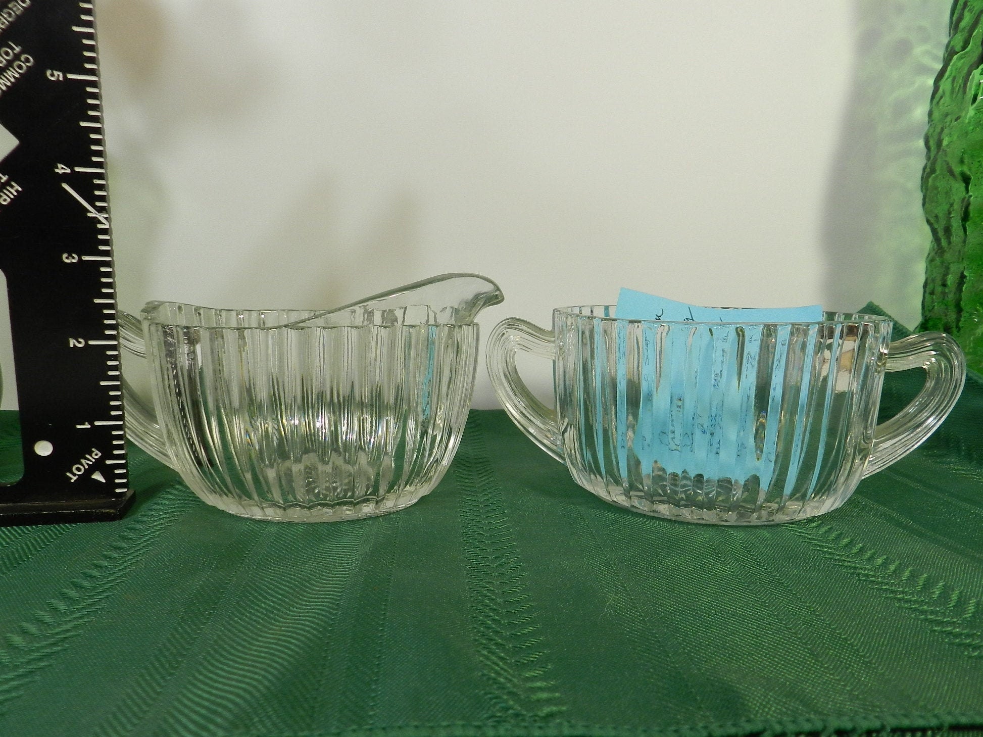 Queen Mary Clear by Anchor Hocking Cream and Sugar - Etsy