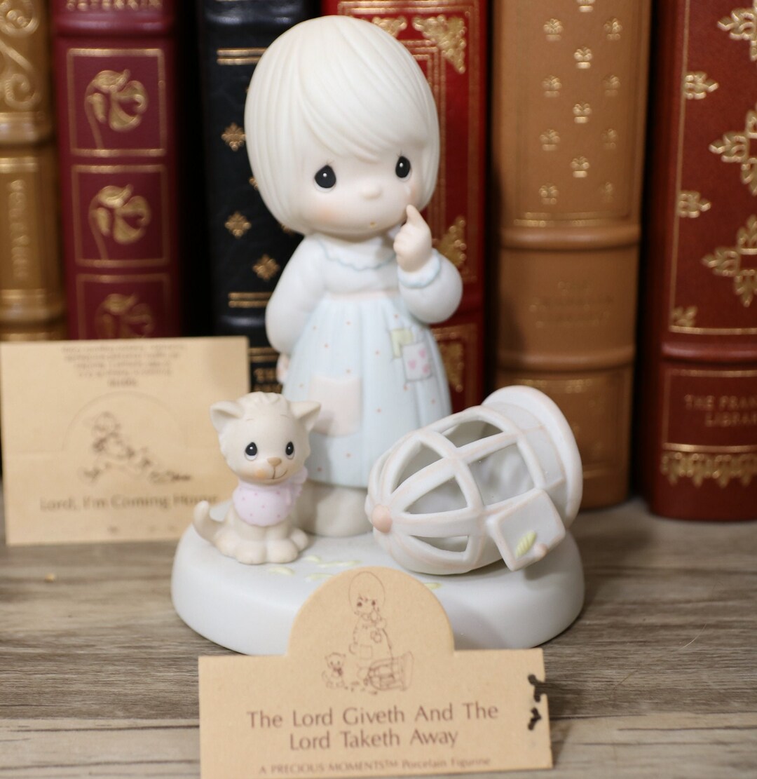 Precious Moments "the Lord Giveth and the Lord Taketh Away" Enesco 1986 ...
