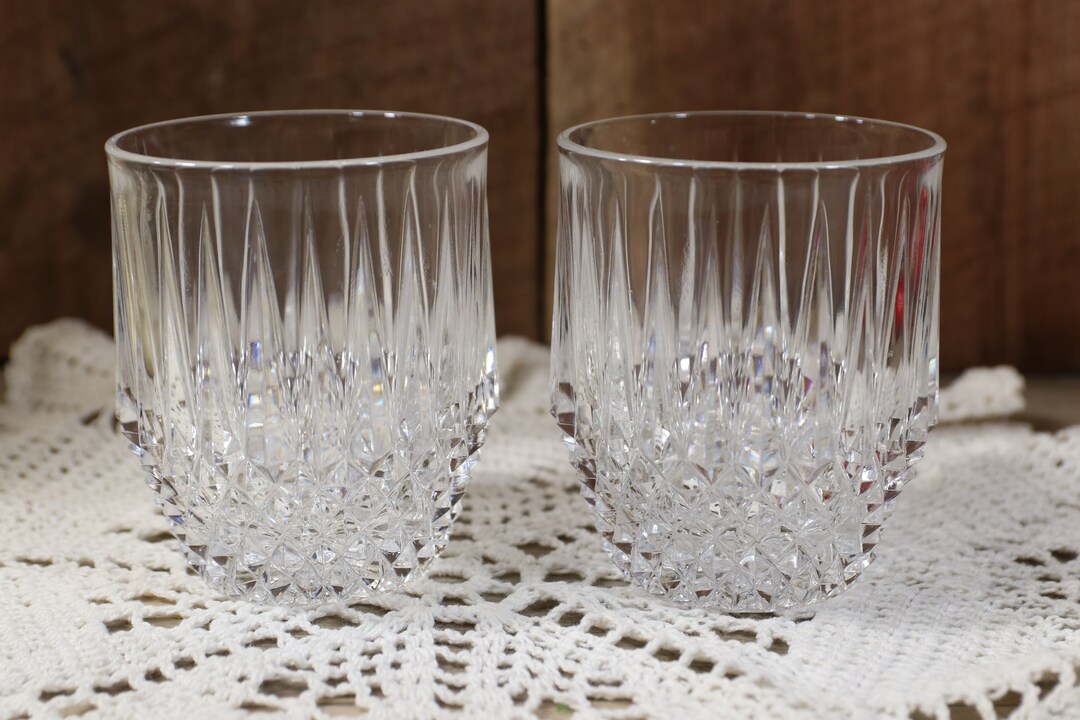 Fostoria Stratton Clear Double Old Fashioned. Beautiful Vintage Crystal ...