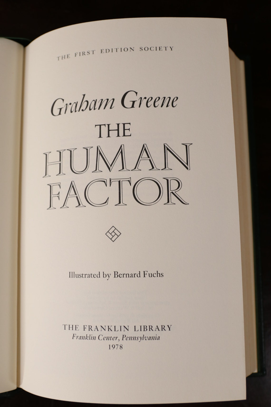 The Human Factor, Graham Greene, Franklin Library, Leather Bound, Gold ...