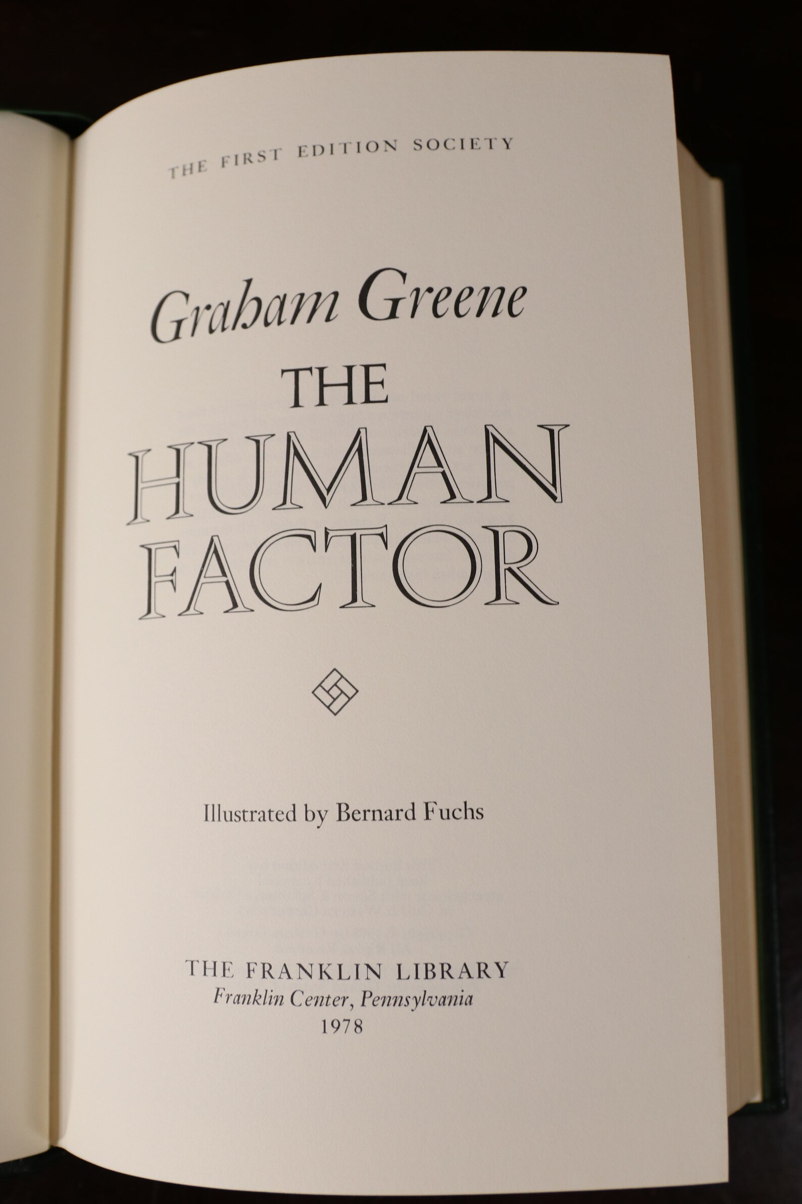 The Human Factor, Graham Greene, Franklin Library, Leather Bound, Gold ...