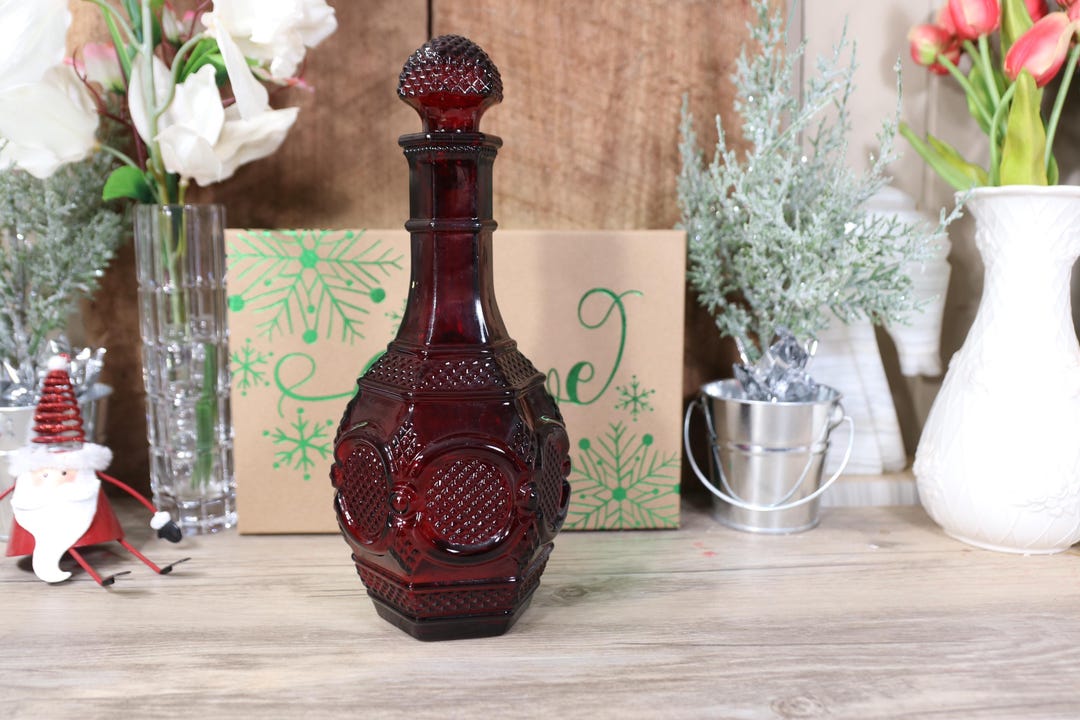 Cape Cod Ruby by Avon. Decanter and Stopper. 1970s Vintage Avon Cape ...