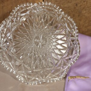 Avon Covered Butter Dish Pattern AVC6. Beautiful Thick Prismatic Cut ...